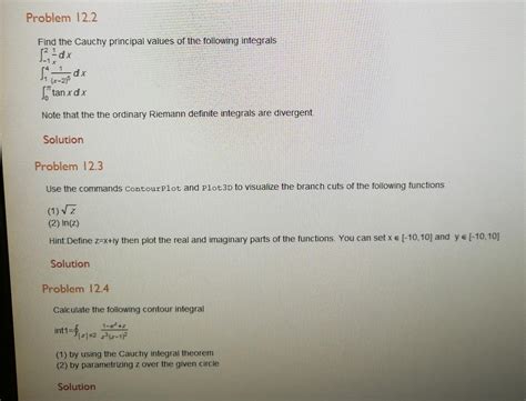 Solved Only Wolfram Mathematica Dont Give Handwritten