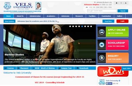 Vels University in India