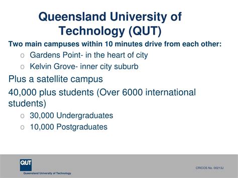 Ppt Queensland University Of Technology Qut Powerpoint Presentation Id6991332
