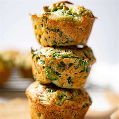 Savoury Muffins With Spinach Sundried Tomatoes And Feta Cheese