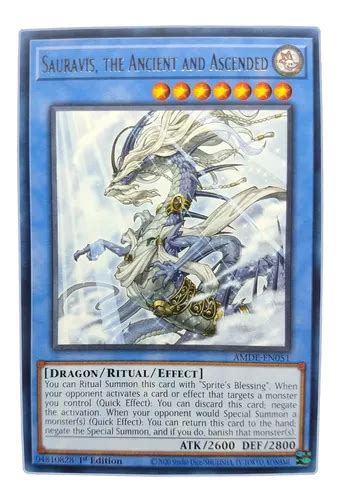 Yugi Oh Sauravis The Ancient And Ascended Amde En051 Rare