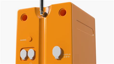 Wireless Bluetooth Radio Orange 3d Model 29 3ds Blend C4d Fbx