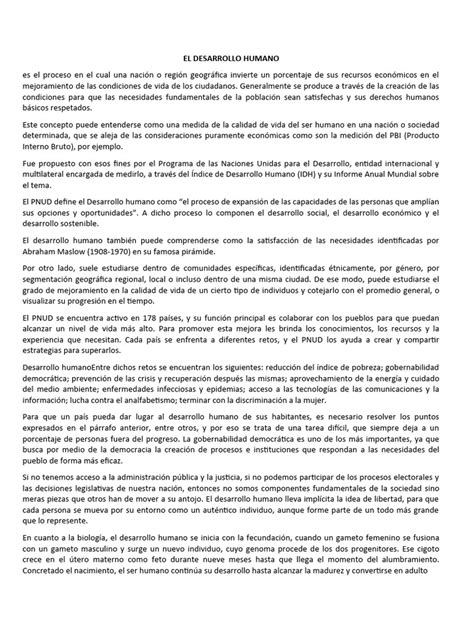 El Desarrollo Humano Descargar Gratis Pdf Programa De Las Naciones