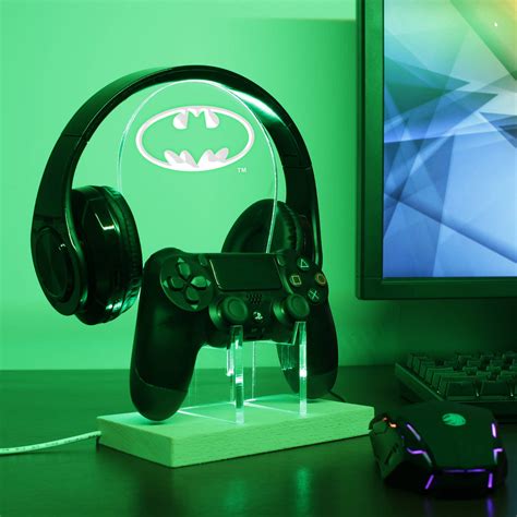 Batman Led Gaming Headset Controller Stand Pro Led Sign
