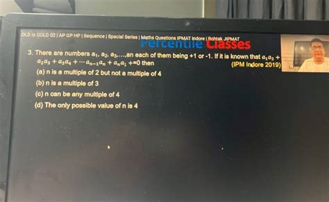 OLD Is GOLD 02 AP GP HP I Sequence Special Serles Maths Questions I