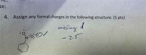 Solved 4 Assign Any Formal Charges In The Following Chegg Com
