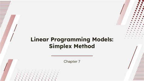 m7 simplex method 1