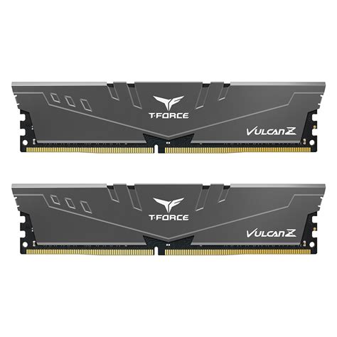 Vulcan Z Ddr4 Desktop Memory Gray 16gb 2x8gb 3600mhz Cl18 Teamgroup
