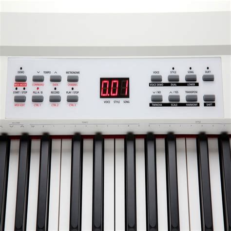 פסנתר חשמלי לבן 88 קלידים KURZWEIL KA90 White עם סטנד עץ - סאונד צ'ק