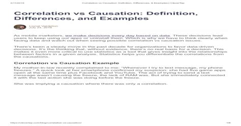 Differences And Examples Correlation Vs Causation 2 11 2019