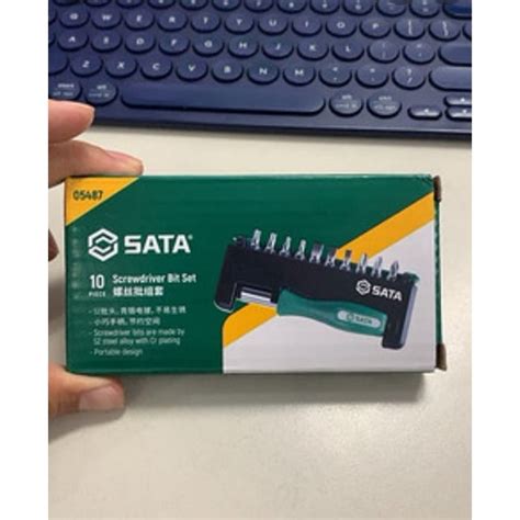 Jual Sata 05487 Mata Obeng Set 10 Pcs Screwdriver Bit Set Shopee