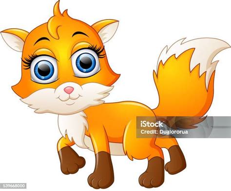 말풍선이 있는 귀여운 Fox 귀여운에 대한 스톡 벡터 아트 및 기타 이미지 귀여운 꼬리 늑대 Istock