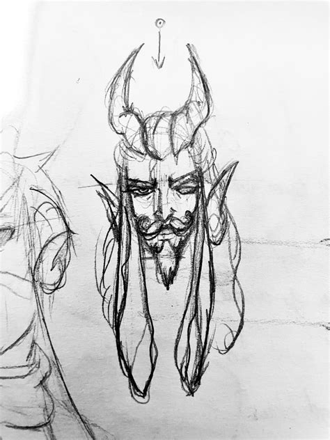 4 Horned Goat Eared Man I Keep Sketching Rsketches