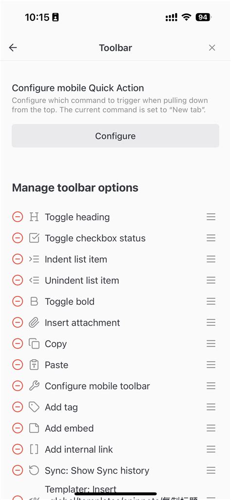 Settings To Disable The Swipe Leftright Action Feature Archive Obsidian Forum