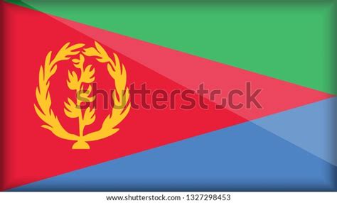 Illustrated Glossy Country Flag Eritrea Eps10 Stock Vector Royalty Free 1327298453 Shutterstock