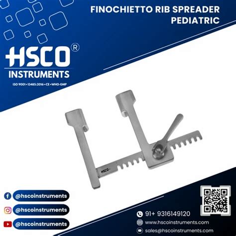 Stainless Steel Hsco Finochietto Rib Spreader Pediatric At ₹ 7999 Piece