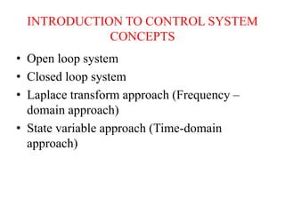 Control System Concepts By Using Matlab Ppt