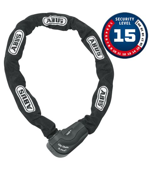Granit City Chain X Plus 1060 Abus Self Locking Chain 1060170 Black