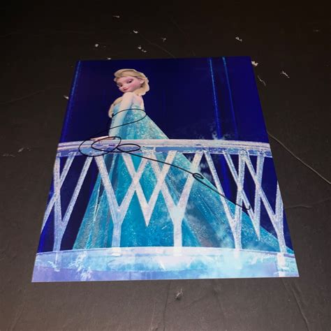 Idina Menzel Signed Frozen Disney Elsa 8x10 Photo I Etsy
