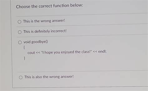 Solved Choose the correct function below: This is the wrong | Chegg.com