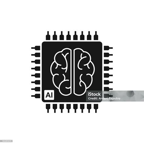 인터넷 해결 알고리즘 벡터 일러스트 플랫 스타일 기계 학습 스마트 로봇 및 클라우드 컴퓨팅 네트워크 디지털 Ai 기술로 설정 된 인공 지능 아이콘 감지기에 대한 스톡 벡터