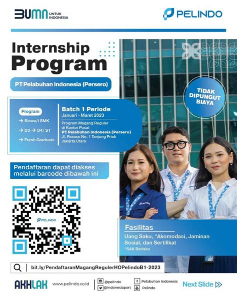 Internship Program Pt Pelabuhan Indonesia Persero Pelindo