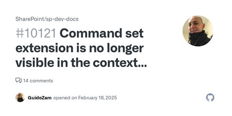 Command Set Extension Is No Longer Visible In The Context Menu Ecb