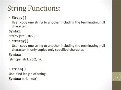 String Handling Ppt