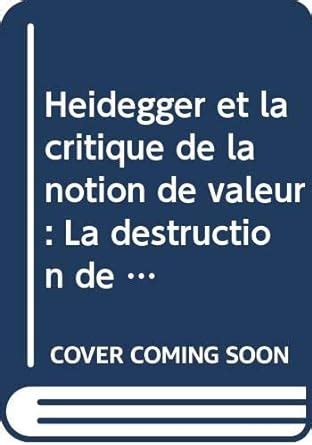 Temporary Title La Destruction De La Fondation mÉTaphysique Lettre PrÉFace De Martin