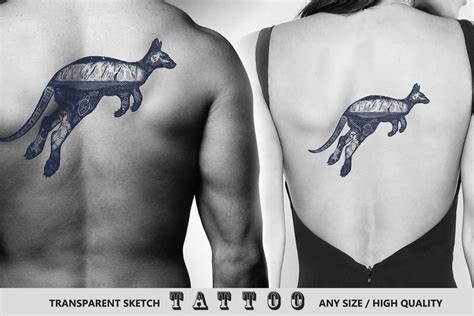 Aboriginal Kangaroo Tattoo