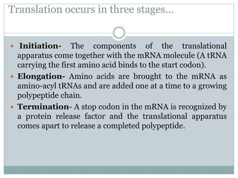 Protein Synthesistranslation Pptx