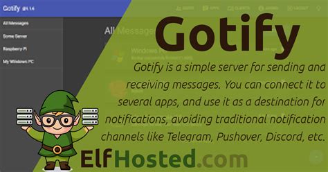 Elf Hosted Gotify 🧝 Elfhosted