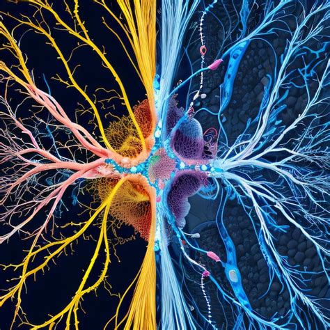 Premium Photo A Close Up Of A Cell With Multiple Cells And Branches