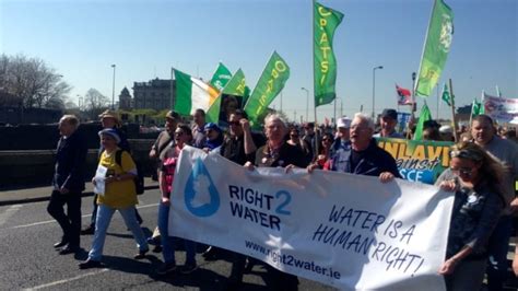 Thousands Take To The Streets Of Dublin In Anti Water Charges Protest