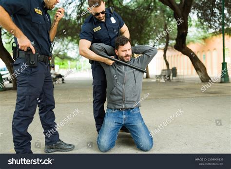 Police Officer Making Arrest