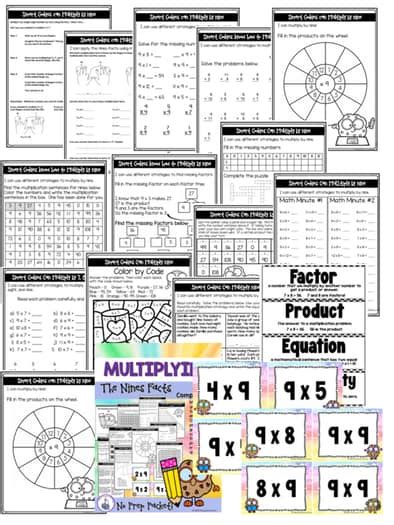 The Ultimate Multiplication By Nine Unit Multiply By 9 By Sassycat Corner