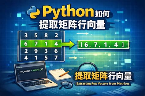 Python如何提取矩阵行向量