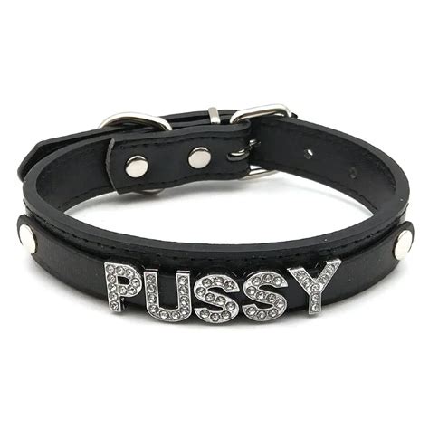 Rhinestone Choker Collars Sissy Joy