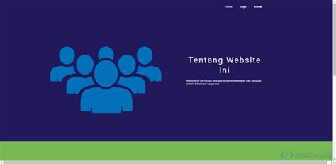 Sistem Informasi Absensi Karyawan Berbasis Web PHP