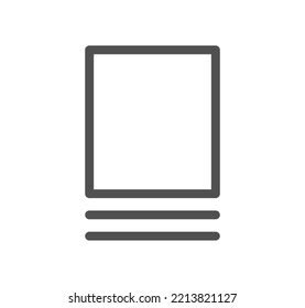Document Icon Outline Linear Vector Stock Vector Royalty Free Shutterstock