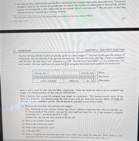 Solved Let S Say We Have A Data Stream Coming Off An Chegg Com