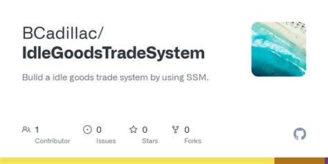 Github Bcadillac Idlegoodstradesystem Bulid A Idle Goods Trade