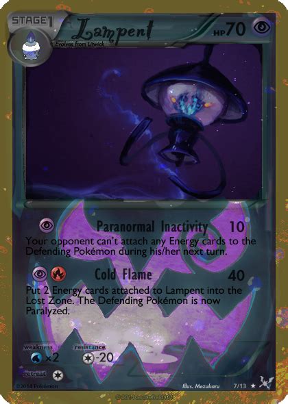 Lampent Card Halloween 2016 By Metoro On Deviantart