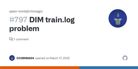 DIM Train Log Problem Issue 797 Open Mmlab Mmagic GitHub
