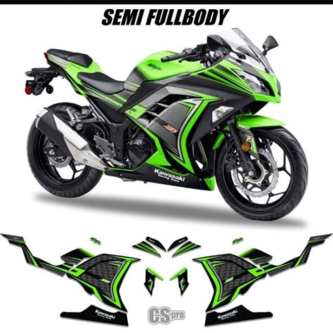 Jual STIKER DECAL NINJA 250 FI OLD STIKER STRIPING SEMIFULL BODY