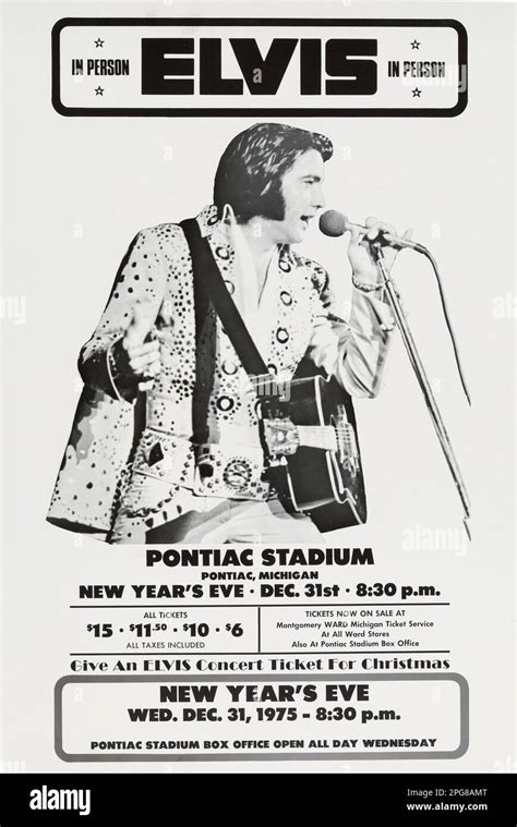 Elvis Presley Concert 1975 Hi Res Stock Photography And Images Alamy
