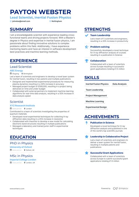 3 Scientist Cv Examples For 2023