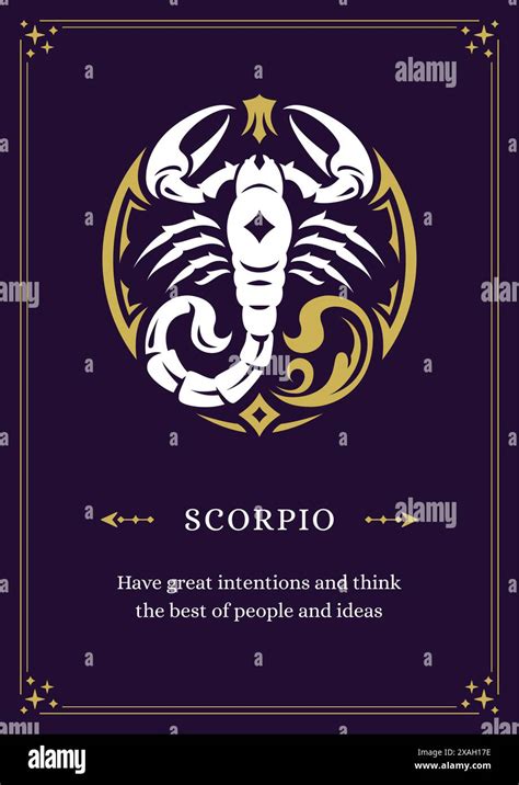 Scorpio Zodiac Horoscope Symbol Astrology Purple Vintage Poster