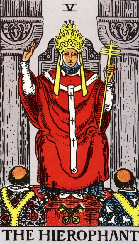Carta De Tarot O Hierofante The Hierophant Caotize Se