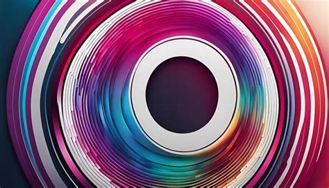 Gradient Concentric Circle Premium Ai Generated Image